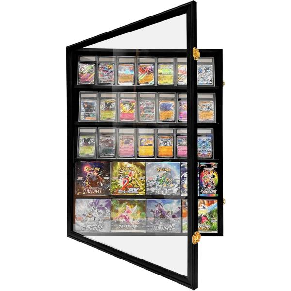 バリエーションコード : 2B9634NQKU「トレカ ディスプレイケース」ポケモンカード、遊戯王、マジックザギャザリング 、デュエマなど大切なトレカをディスプレイしながらホコリや汚れから守るコレクションケースです。「PSA用カードスリーブ...