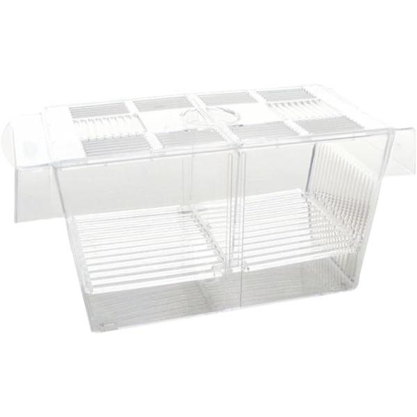 「大型孵化ボックス」水槽は、大型の孵化ボックスとして最適です。繁殖や魚の成長を管理しやすくします。アクリル製で耐久性があり、透明な材料が魚の観察を容易にします。大小の稚魚を安全に育てるための理想的な環境を提供します。「魚や病気の魚を隔離」水...