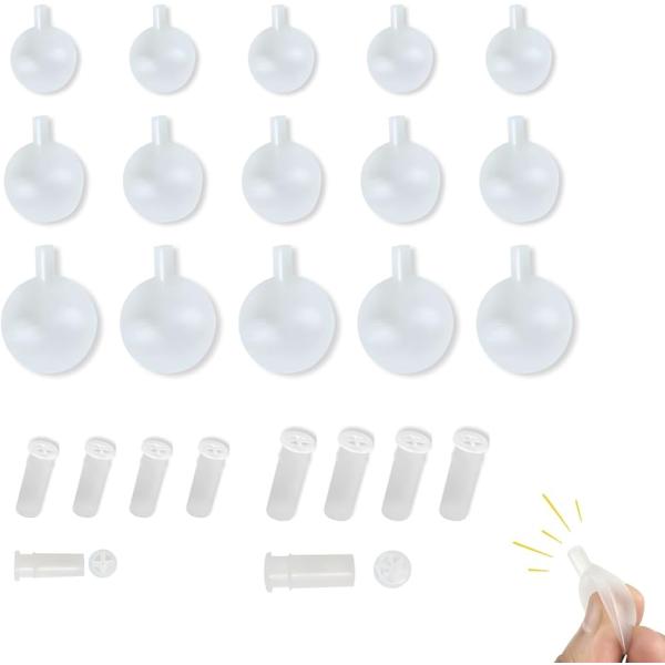 ぬいぐるみなどに入れて音が出るおもちゃを作成したり、犬のおもちゃや音がする靴の修理などに、便利なスクイーカー(押し笛、鳴り笛)のセットです。おもちゃに合わせた形や音で選びやすい、ディスク型3サイズと円筒型2サイズのセットにしました。サイズ：...