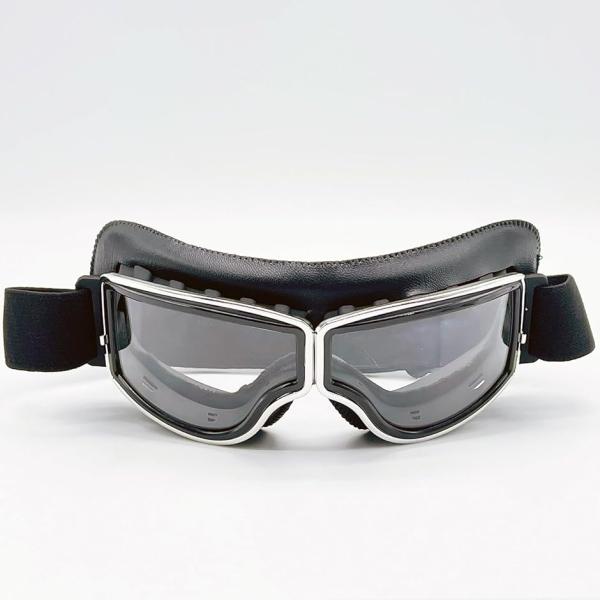 バリエーションコード : 2B98QXVL62バイクにオススメ レトロ クラシック スタイル ゴーグルです。目元に優しいクッション性の高い素材を採用したレトロ感のあるビンテージ風で、ヘッドバンドは長さ調整可能です。ハーフヘルメットまたはオー...