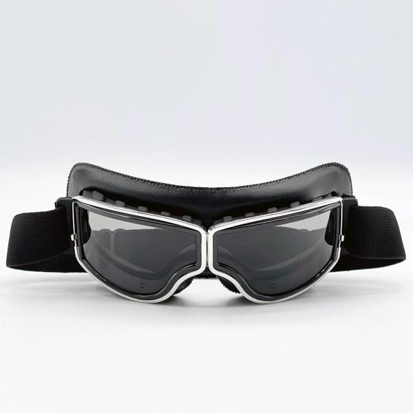 バリエーションコード : 2B98QXVL62バイクにオススメ レトロ クラシック スタイル ゴーグルです。目元に優しいクッション性の高い素材を採用したレトロ感のあるビンテージ風で、ヘッドバンドは長さ調整可能です。ハーフヘルメットまたはオー...