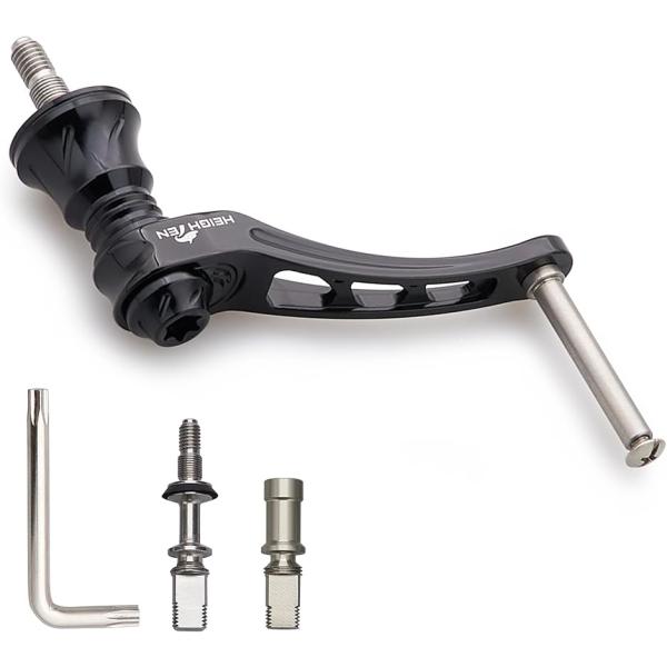 バリエーションコード : 2B98ROW90C「特徴」45-50mm軸芯距離可変ハンドル、新型センターナット設計、スカートDIY可能(別販売)、ソケット高さ調整可能。「サイズ」ハンドル軸心距離45-50mm可変 「総重」17g(ダイワ用) ...