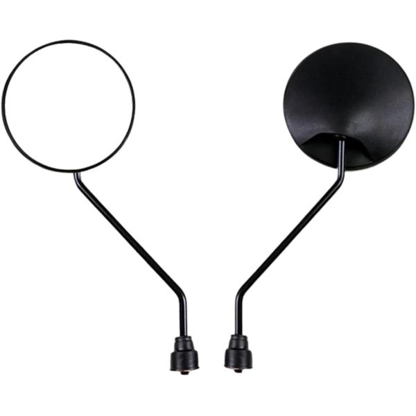 汎用バイクミラー 正ネジ8mm(Ｍ8)対応サイドミラー。左右セット。「8mm 正ネジで汎用性抜群」多くのホンダやスズキのバイクに対応しています。汎用性が高く、原付、オートバイ、スクーターなど、さまざまな車種に適合します。直径約11cm広い視...