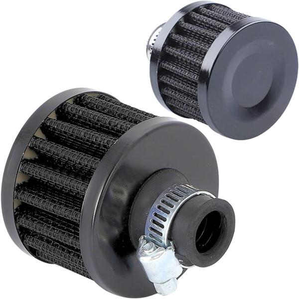 バリエーションコード : 2B99OW23DTバイク用の小型エアフィルター(エアクリーナー)2個セットです。取付口のサイズはφ12mm/φ25mmからお選び頂けます。ブリーザーフィルターやパワーフィルターとしてご使用頂けます。ミニサイズのエ...