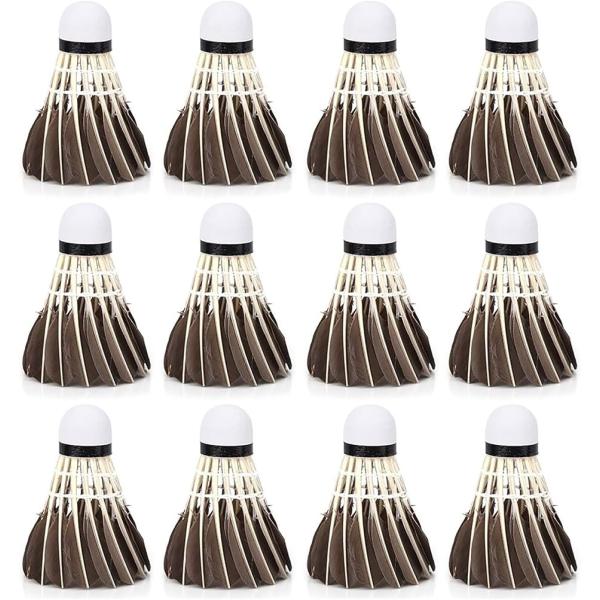 「バドミントン練習用シャトルコック。」 トレーニングや競技に最適なシャトルコック。耐久性に優れた設計で、室内・室外どちらでも安定したパフォーマンスを発揮します。「交換品として便利」 コスパ抜群の12個入りで、トレーニングや競技の予備に最適。...