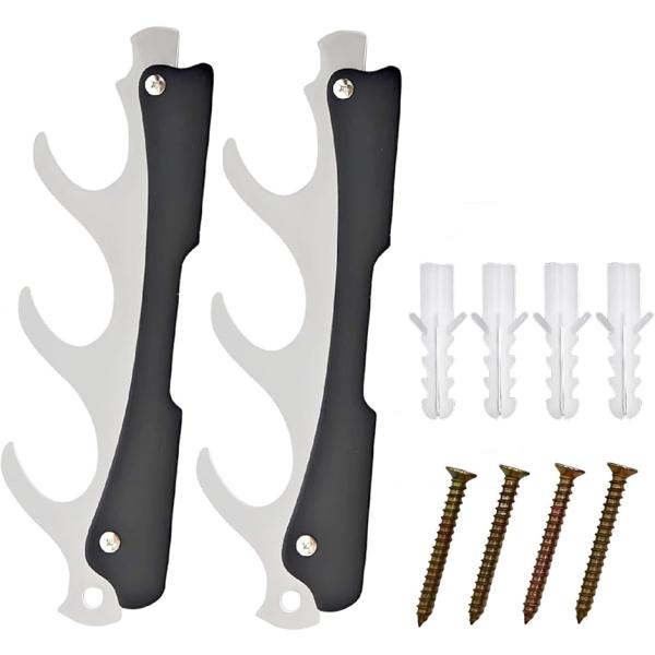 バリエーションコード : 2B9D1DKI6K日本刀を3本壁に掛けることができる、壁掛けタイプの刀掛けです。日本刀のほかにも、竹刀、笛、コスプレ用の剣、また釣り竿ラックとしてもご利用いただけます。取り付け方法はかんたん。壁にキリや電動ドリル...