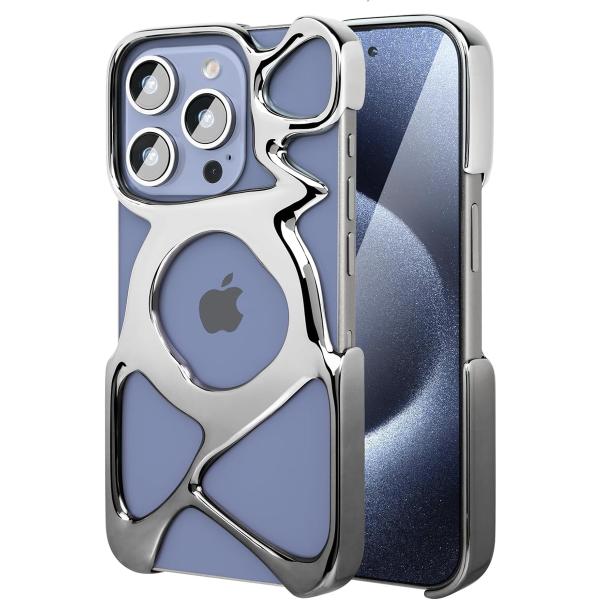 バリエーションコード : 2B9DKF1GGX「革新と美しさの融合」 AM Emptiness Phone Case for iPhone 15 Pro / Pro Maxは、洗練されたメタル調デザインで、軽量かつ強力な保護力を提供。Mag...