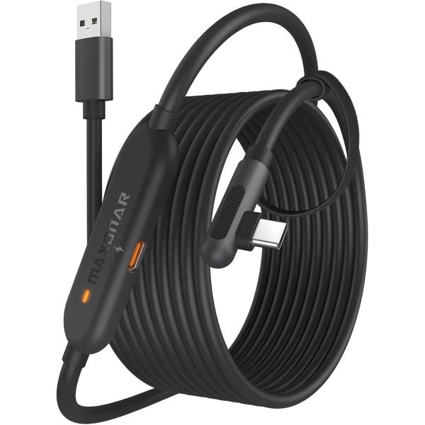 バリエーションコード : 2B9WD4CS6D「最新の充電チップ」Maxonar Linkケーブルは、Quest 3S/3/2と互換性のある大幅にアップグレードされた内部充電ボードを備えた最新の18W充電ポートを備えており、ゲーム中にシーム...