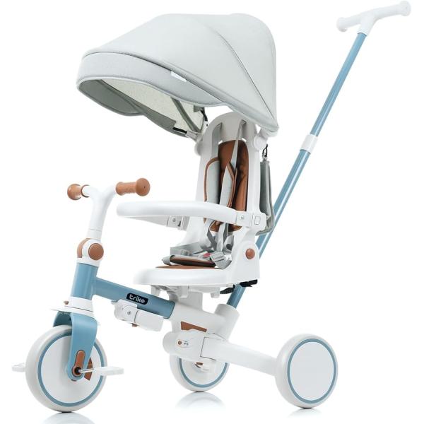 バリエーションコード : 2B9WH0L53W「7 in 1多機能三輪車」子供の成長に合わせて長く楽しむことができます。押し棒付きの安全ガード三輪車、三輪車、バランスバイク、自転車など、さまざまな機能モードを備えており、さまざまなニーズに対...