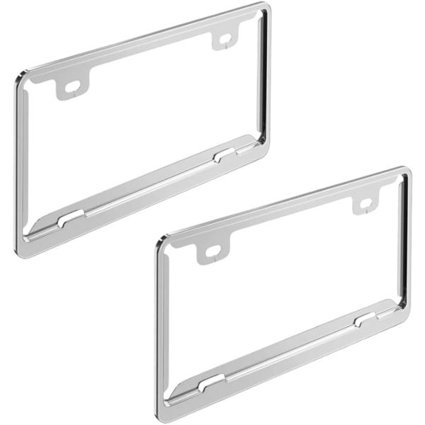 「高品質素材で耐久性抜群」耐久性に優れたステンレス製ナンバープレートフレームで、愛車をスタイリッシュに保護します。「高級感あふれるデザイン」メタリックシルバーの洗練されたデザインが、どんな車のカラーにもマッチ。「多用途に使用可能」普通自動車...
