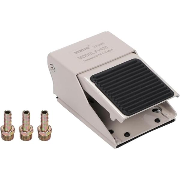 ・この空気圧フットペダルバルブは、高品質のアルミニウム合金素材で作られており、耐久性があり、長寿命です。・このバルブには耐久性を高めるために厚いスプリングが付いていて漏れにくい設計です。・空気入口および空気出口のインターフェイスネジはG1/...