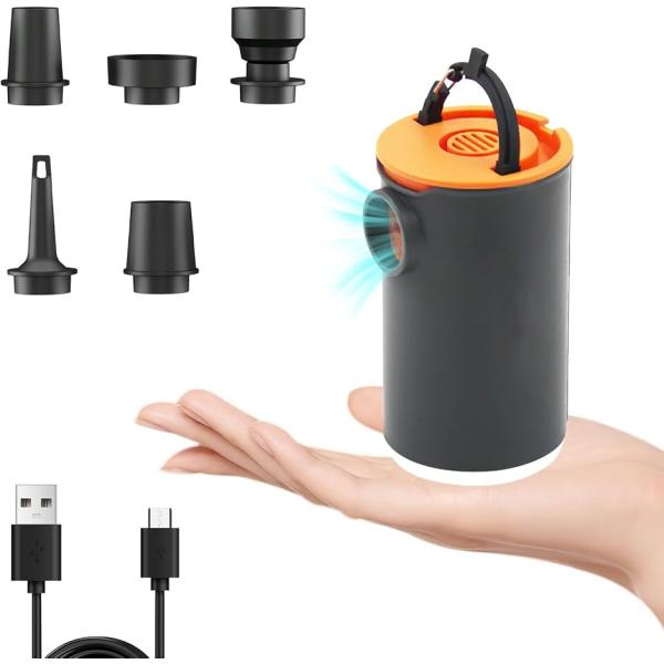 「革新研究＆超小型携帯式エアポンプ」この電動ポンプは、?4.0kPa空気圧の超強パワー、240 L/minの空気流量、空気入れだけではなく、空気抜くこともこの一台で楽ちん。?四段階の明るさ調整機能も備えており、キャンプの時、キャンプライトと...