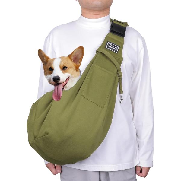 バリエーションコード : 2B4O98GX0J「通気性抜群」犬、猫、その他のペット用スリングバッグ（抱っこ紐）です。内側は可愛らしいギンガムチェック柄で、とてもおしゃれです。ポリエステル素材を使用しており、毛が付きにくく、通気性も優れていま...