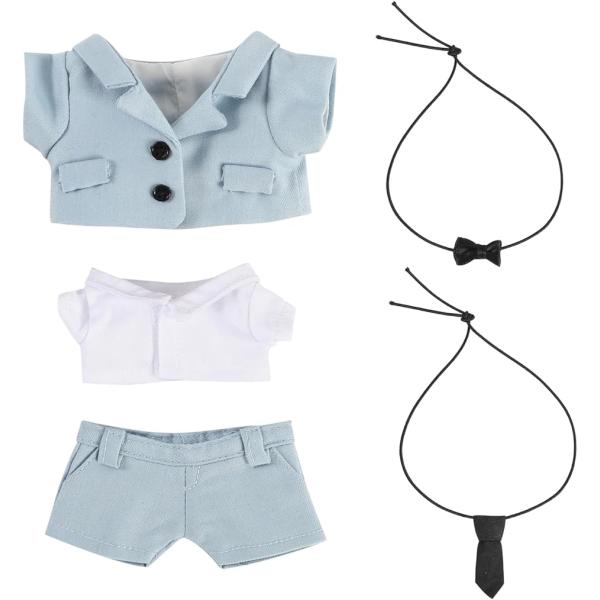 バリエーションコード : 2B9J2WK5IQぬいぐるみ用の正装スタイルの5点セットです。「 適用サイズ 」約15cm綿人形「 セット内容 」ジャケット・ワイシャツ・ズボン・蝶ネクタイ・ネクタイ　5点セット人形本体は含まれません。またセット...