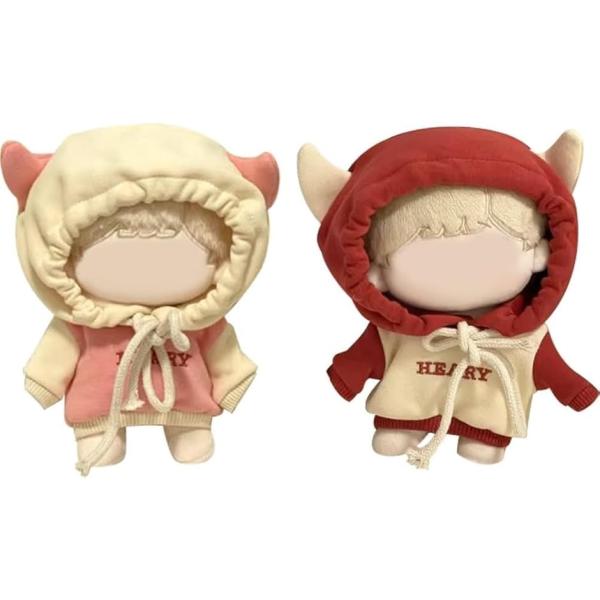 バリエーションコード : 2B9J2UVT85ぬいぐるみ用のかわいいフード付きパーカーです。「 適用サイズ 」約10〜15cm綿人形・約20cm綿人形「 セット内容 」服1点人形本体は含まれません。またセット内容以外のものも含まれません。人...