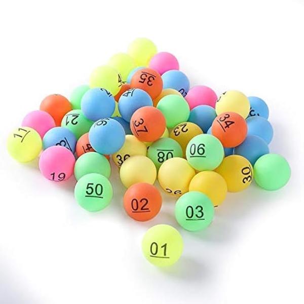 バリエーションコード : 2B95NWSGTY福引きやくじ引きなどに使えるカラーナンバーボール５０個です。数字の下にアンダーバーがあるので、6と9のご認識をしないように配慮されています。「内容」カラーナンバーボール　（ナンバー1〜50）「素...