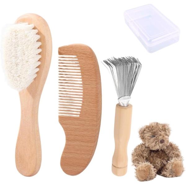 バリエーションコード : 2B9JORF5IN異なる3種類のぬいぐるみ用のお手入れブラシ（ケース付）は、毛並みのあるぬいぐるみの毛玉取り・毛並み整え・埃取り・型崩れ防止の為にお使いになっていただけます。ウールブラシ：歯の部分にとても柔らかい...