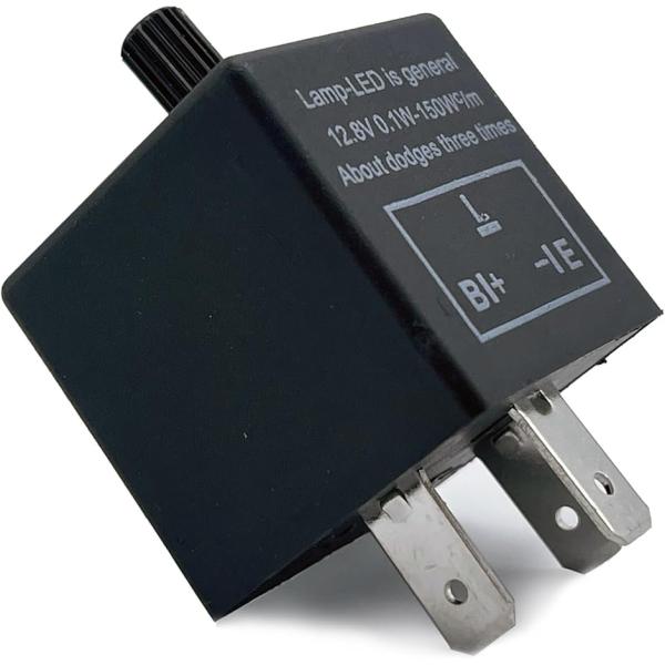 バリエーションコード : 2B9JQVSJG2ウィンカーをLEDバルブに交換した際におきるハイフラ（ハイフラッシャー：点滅速度が速い）を防止します。上部つまみダイヤルでウィンカーの点滅速度を無段階に調整可能です。ICウィンカーリレーは発熱の...