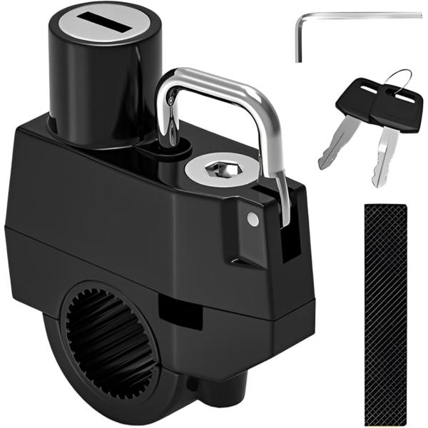 「全金属製仕様」とても頑丈な全金属仕様となっているので、破損がしにくく大切なヘルメットを盗難からしっかりと守ります。錆に強く耐久性があり長く使用できるので、どんな環境でも快適に使用できます。「こじ開け防止設計」ロックを解除しないとネジを回せ...