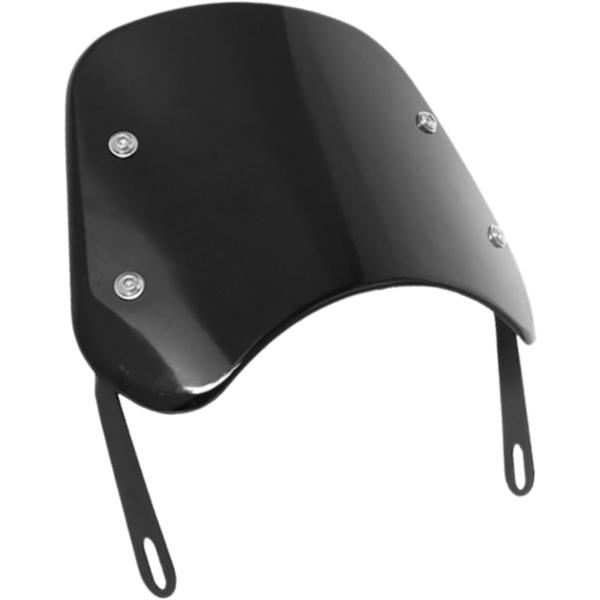 バリエーションコード : 2B9JR82UL8「ダックスなど丸目ライト用、汎用ウインドスクリーン」ダックスなどのレトロな丸目ライトのバイクにぴったりな汎用ウインドスクリーンです。3種類のカラーバリエーション（ブラック、スモーク、クリア）がバ...