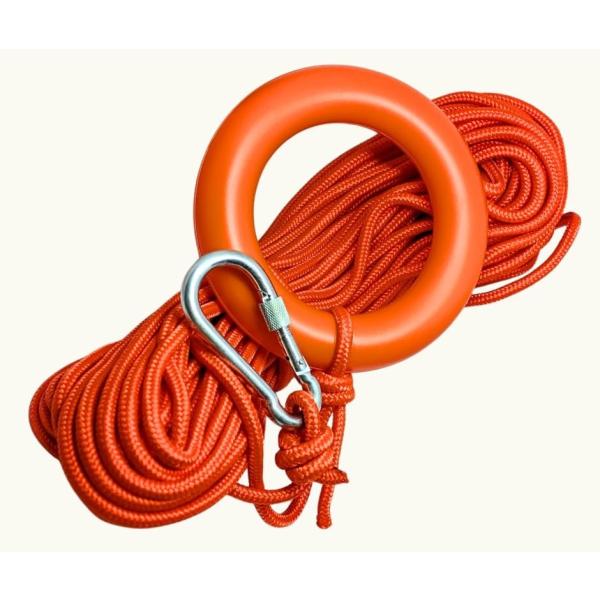 バリエーションコード : 2B9JY486WT「高い浮力」この救命ロープはポリプロピレン素材で作られており水に浮く設計で、緊急時に迅速に使用できます。太さ8mmのロープは、救命リングやライフジャケットと組み合わせて使用することで、溺れた人を...