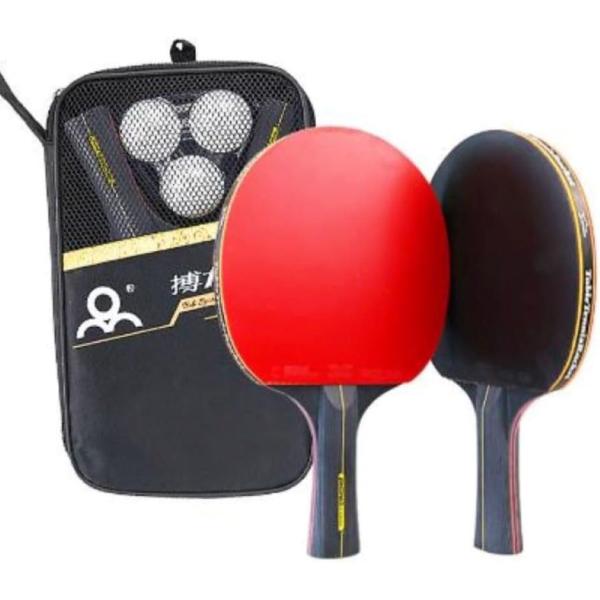 バリエーションコード : 2B9KCR2POP「セット内容」ボールx3個、ラケットx2本、収納バッグ　ラケットはショートとロングの2種類からお選びいただけます。「卓球を始めたい初心者〜中級者にオススメ」通常の表面の下に隠された高密度スポンジ...