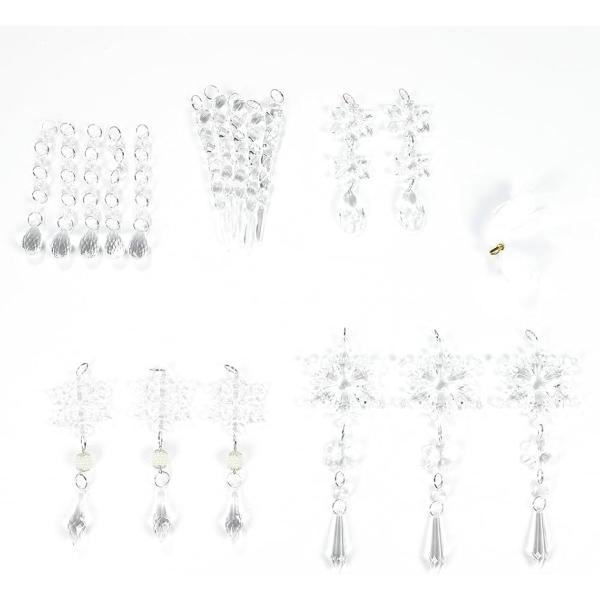 バリエーションコード : 2B9KW60UFDクリスマスを華やかに演出するクリスマスオーナメントセットです。クリスマスツリー、リース、お部屋の飾り付けにおすすめです。クリスタルでキラキラした装飾セットです。オーナメントに紐がついているので、...