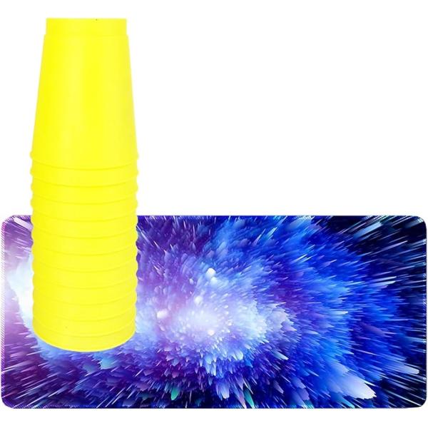 バリエーションコード : 2B9LF4VX02すぐに始められるスポーツスタッキングセット。カップ12個 ＆ マットのセットです。スポーツスタッキングは、12個のカップを様々なやり方で積んだり崩したりしながら、集中力と瞬発力を育み、スピードを...