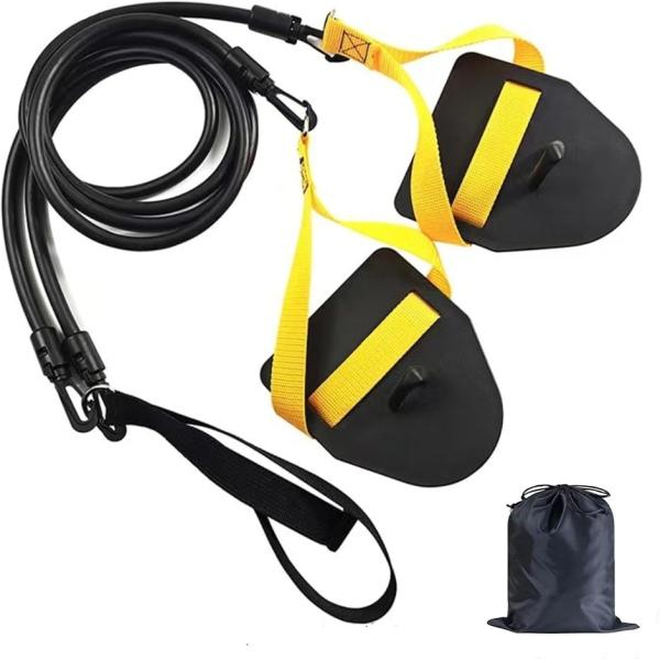 バリエーションコード : 2B9LI8D452「陸上で水泳トレーニングが可能」水泳に必要な筋力や肩周りの柔軟性を、陸上で効果的に鍛えられる高弾力トレーニングチューブ。パドル付きで実際の泳ぎに近い動きを再現し、競技力向上をサポートします。「ど...