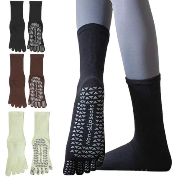 バリエーションコード : 2BU3YDCKDGPoint 1「商品詳細」ヨガ・ピラティス・ダンス等に大人気の滑り止め付き５本指ヨガソックスが新登場。(1)日本サイズ：約22.5-25cm対応(2)素材:コットン、ポリウレタン(滑り止め:シリ...