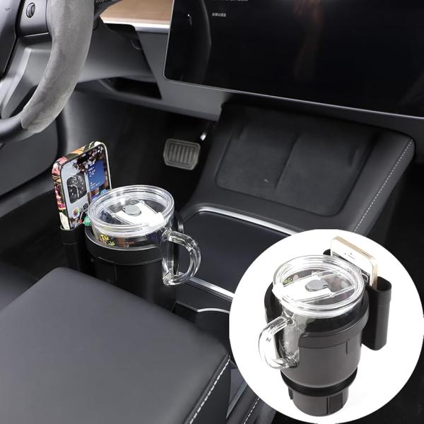 車内の飲み物を安全に収納: このドリンクホルダーは、運転中の飲み物の落下を防ぎ、ドリンクを安全に保持します。2 in 1カップホルダー：ドリンクも携帯電話もok。取り付け簡単: 車のカップホルダーに合わせて調整可能なサイズで、取り付けも簡単...