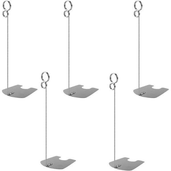 バリエーションコード : 2B919P6VK0「限られたスペースを有効に」リングクリップにプライスカードを挟むだけで簡単に設置できるポップスタンド。商品下に土台を置くことでスペースを活用可能。「幅広い用途に対応」シンプルなデザインで、パン屋...