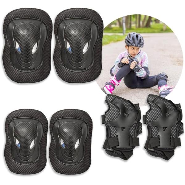 バリエーションコード : 2B9OY2HLRF「自転車やスケボー練習のケガ防止に」手首・肘・膝をしっかり守る、プロテクター6点セットです。子供の自転車練習やスケートボード、ローラースケートなど怪我の多い競技の特訓に。転倒時にパッドが衝撃を吸...