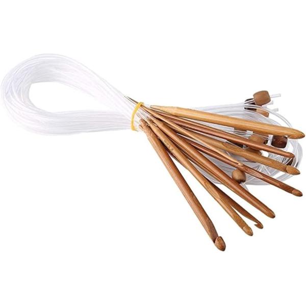 竹製アフガン編み針セットで、編み物の幅を広げよう。竹製の温もりを感じる、アフガン編み針セット。チュニジアかぎ針編み、かぎ針編み、レース編みなど、様々な編み方が楽しめます。シンプルなデザインで、手になじみ長時間でも疲れません。触り心地の良い竹...