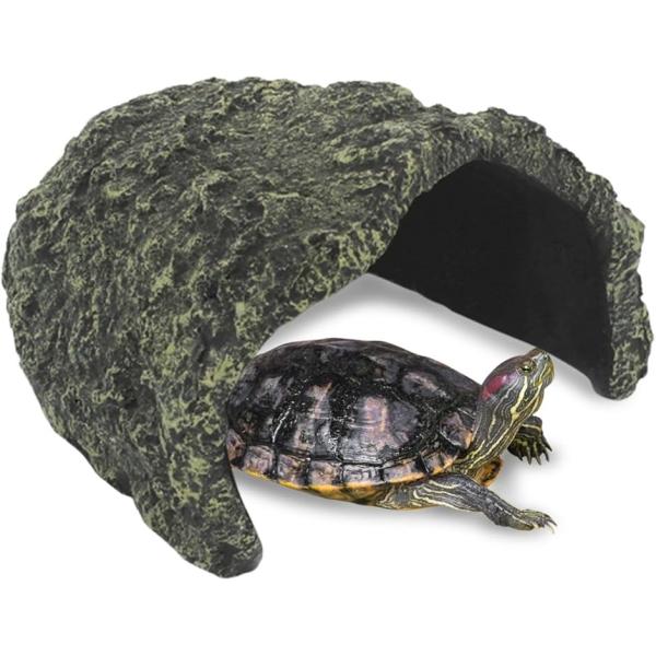 リクガメ専用の安心シェルター：亀の健康と快適さを考慮した設計で、カメが落ち着ける広々とした隠れ家。ロックシェルターは、陸亀に適したサイズと形状で、初心者から飼育経験のある方までおすすめのかめの隠れ家です。広々とした内部空間で快適な居場所に：...