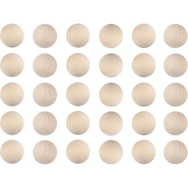 バリエーションコード : 2B9P8648DI天然木材（ヘム材）製、木製ボール30個セット（穴なし）。綺麗に研磨された滑らかな木肌は塗装し易く、木工クラフト、木工アートに適しています。天然木材の木球は個々に異なる木目が芸術的で美しく、エコア...