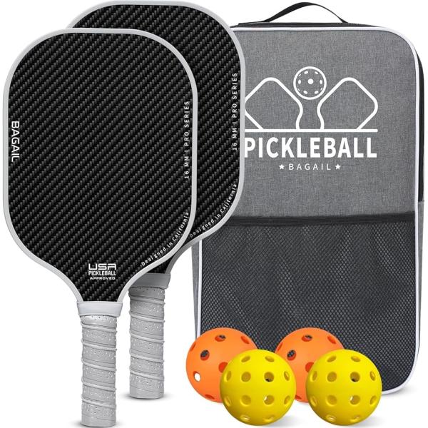 バリエーションコード : 2B9PIKQ3DKUSAPA 承認：BAGAILのピクルボールパドルは、USA Pickleball Association（USAPA）によりトーナメントプレイに承認されており、高い安全性とプロフェッショナリズ...