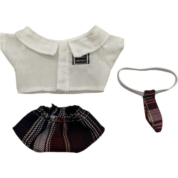 バリエーションコード : 2B9PQNHP95ぬいぐるみ用の学校制服です。「 適用サイズ 」約10cm・20cm綿人形「 セット内容 」男子　シャツ・ズボン・ネクタイ / 女子　シャツ・スカート・ヘアピン　＊人形本体は含まれません。黒のジャ...