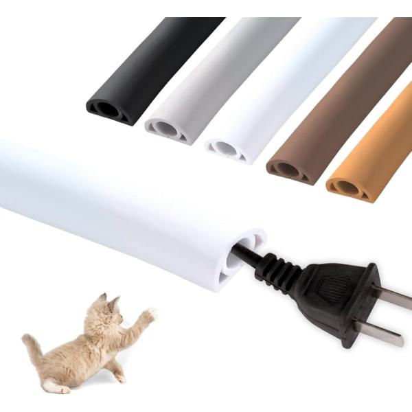 バリエーションコード : 2B9PU8N9IY「柔軟なPVC素材」柔らかいPVC素材を採用し、必要に応じて曲げたりカットしたりできます。踏んでも痛くなく、コードをやさしく保護します。デザインもインテリアを邪魔しないシンプルなデザイン。両面テ...