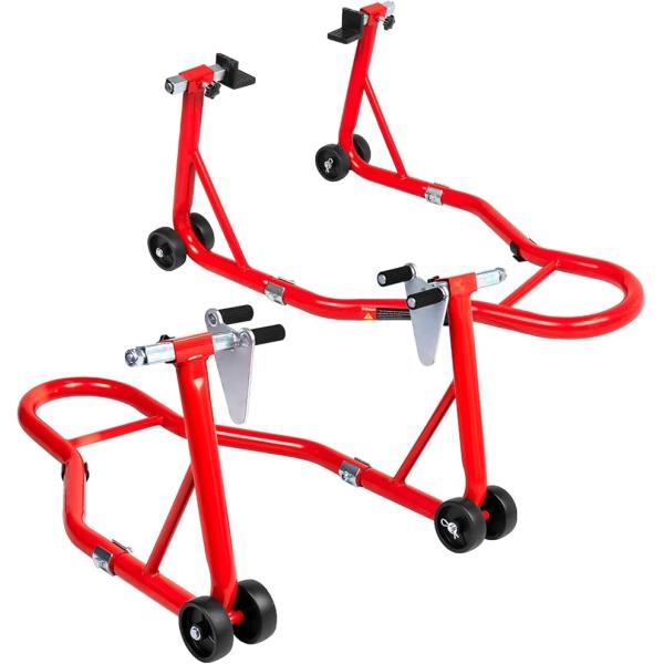 バリエーションコード : 2BJDTDTYCT「セット内容」フロントスタンドx1；リアスタンドx1；L型ホルダーx2；V型ホルダーx2；その他の締め付け部品。「積載能力」優れた積載能力（385kg/850LBS）を持っています。オフロードバ...