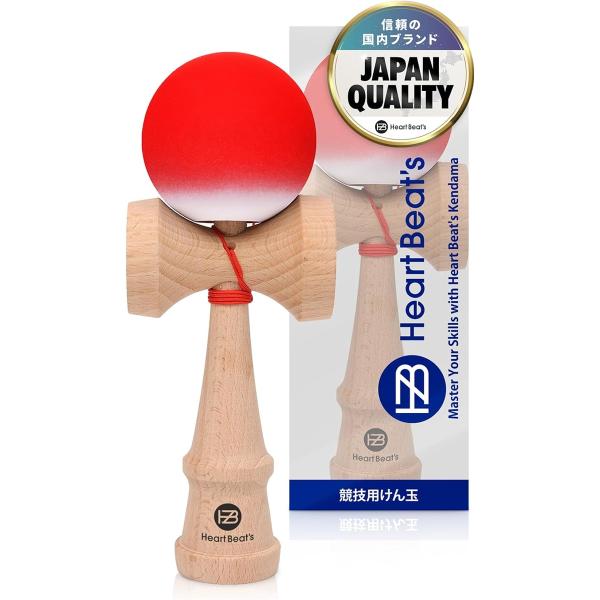 バリエーションコード : 2B9R18QJRX「技が決まる。競技用けん玉」Heart Beat's けん玉は、日本けん玉協会認定と同スペックで、技の決まりやすさを追求した高品質な競技用けん玉です。初心者から競技志向者、幼児・小学生、子供から...