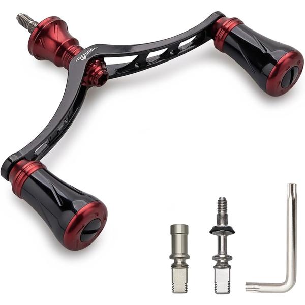 バリエーションコード : 2B455H2IVO「特徴」95mm/98mmアルミ合金ハンドル。95mmハンドル+直径20mmノブ、98mmハンドル+直径19mm軽量6.8gノブ。「サイズ」ハンドル軸心距離95mm/98mm、ノブ直径20mm/...