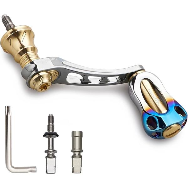 バリエーションコード : 2B4QO51FIV「特徴」軸芯距離45-50mm可変ハンドル、22mmアルミ/20mmカーボン軽量ノブ搭載、軽くて強度アップ。「サイズ」ハンドル軸心距離45-50mm可変、ノブ直径22/20mm。「総重1」22m...