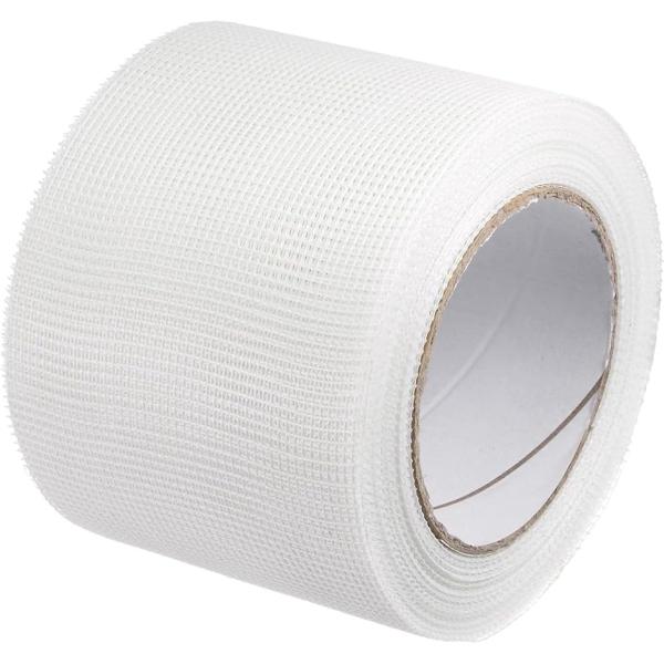 高強度ファイバーグラス素材 幅10cm・長さ30mのファイバーグラステープを採用。2mmx2mmのメッシュ構造で強度が高く、壁のひび割れや継ぎ目をしっかり補強し、長期間安定した補修をサポートします。壁のひび割れ補修に最適 壁クラック補修、シ...