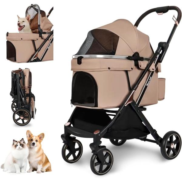 バリエーションコード : 2B9RWXJSQS「中小型犬向け・耐荷重30kg・内部スペース十分」ペットカートはベビーカー用全アルミ合金+炭素鋼素材を使用し、強度と軽さを同?に実現。多頭飼い＆小〜中型犬向けの耐荷重?30kg、犬バギー重量7k...