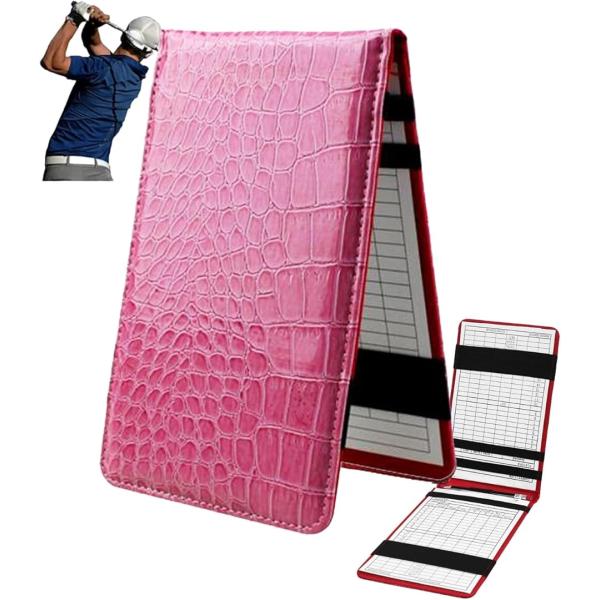 バリエーションコード : 2B9S4VRF1C高級感あふれるPUレザー製ゴルフ用スコアカードホルダー(スコアカード2枚と鉛筆付き)です。おしゃれなクロコダイル柄で、ブラック、レッド、ピンクの3カラーからお選びいただけます。11x18cmの縦...