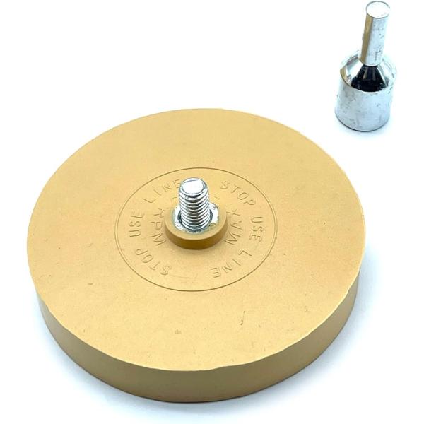 バリエーションコード : 2BJCJR81NO電動ドリルなどに取り付けることで、ゴム トレーサーを使用したステッカーはがし作業が格段にスピードアップします。手作業と比べて効率的に貼りカスを除去できるため、両面テープやエンブレム剥がし後の粘着...