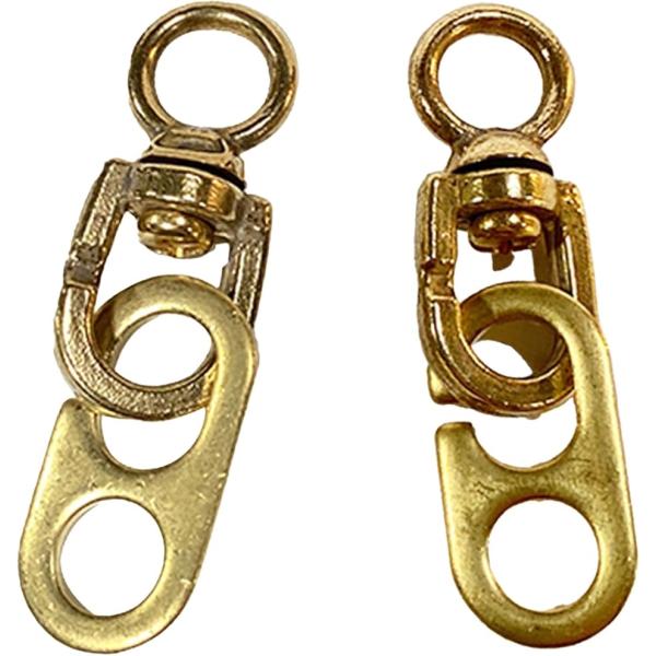 「取り付けカンタンフック。」スイブルフック、オトクな2個セットです。頑丈な旗固定ツールとして、便利にお使い頂けます。到着後すぐに、誰でもカンタンに、旗の上下2か所への取りつけが完了します。「旗を守る」竿に旗をしっかりと取りつけることができる...