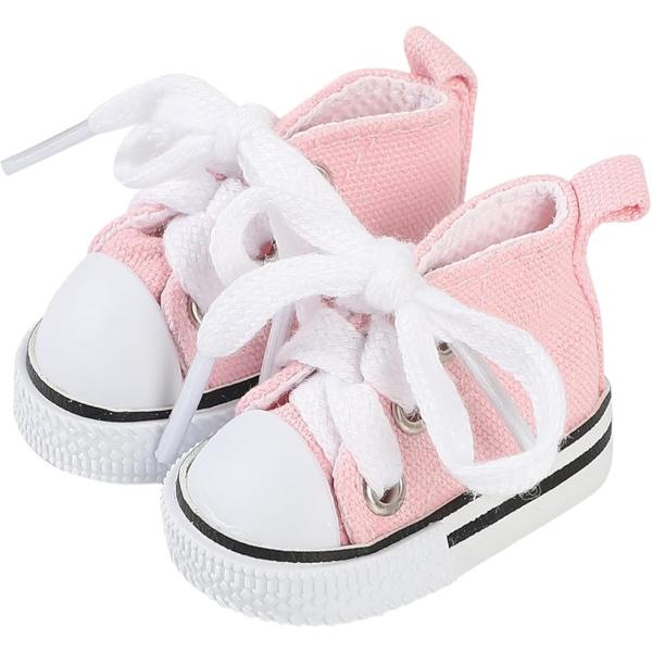 バリエーションコード : 2B9UGJUFNWぬいぐるみ用のキャンバスシューズ（ハイカットスニーカー）です。人形（ぬいぐるみ）は、靴を履いて立つことができます。「 適用サイズ 」約20cm綿人形「 セット内容 」靴　1点（長さ5.2cmx幅...