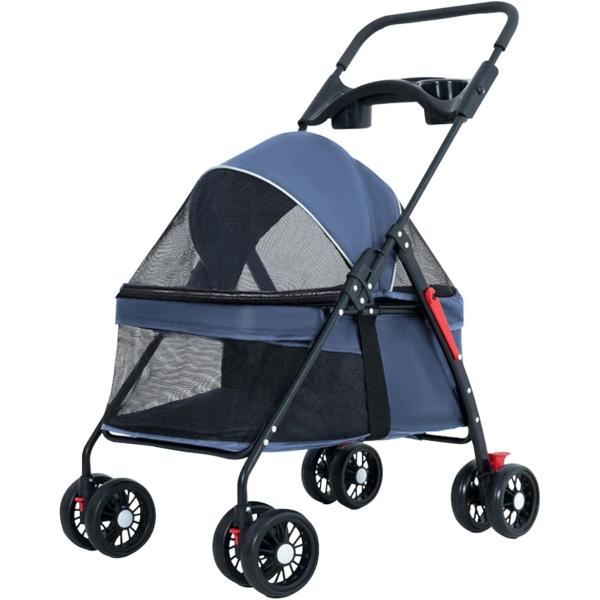 バリエーションコード : 2B9UWINOGQ「ペットカート」犬カートサイズ：69x49x97CM 折り畳みサイズ：84x23CM　ペットバッグ分離式とバギー一体式あり、大容量で多頭小型、中型ペットにも似合います。「ワンタッチ収納可能」ペッ...